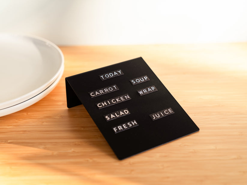 Large Tabletop Signs with Small Magnetic Letters – huminger