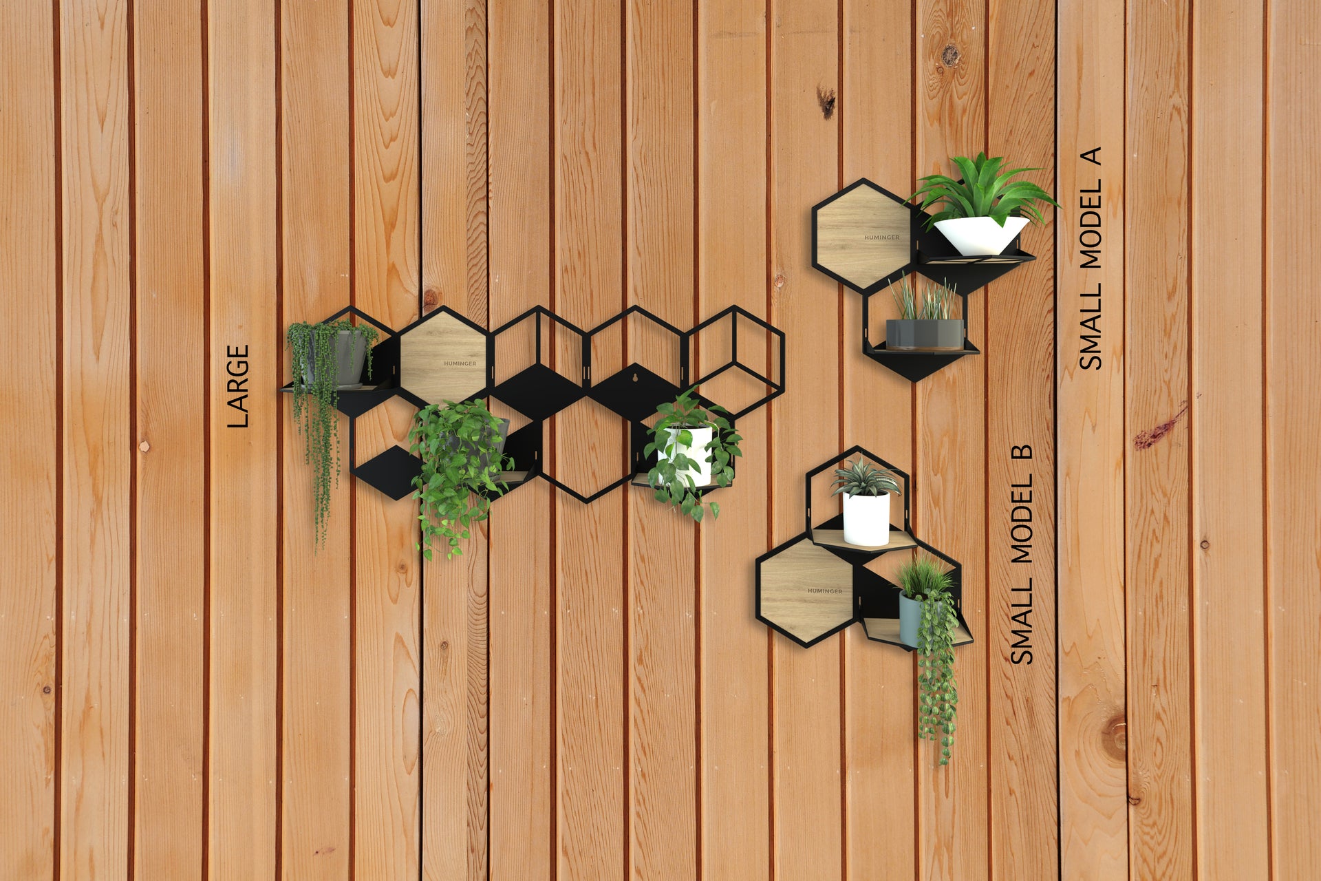 Modular Metal Wall Plant Holder by Huminger Studio